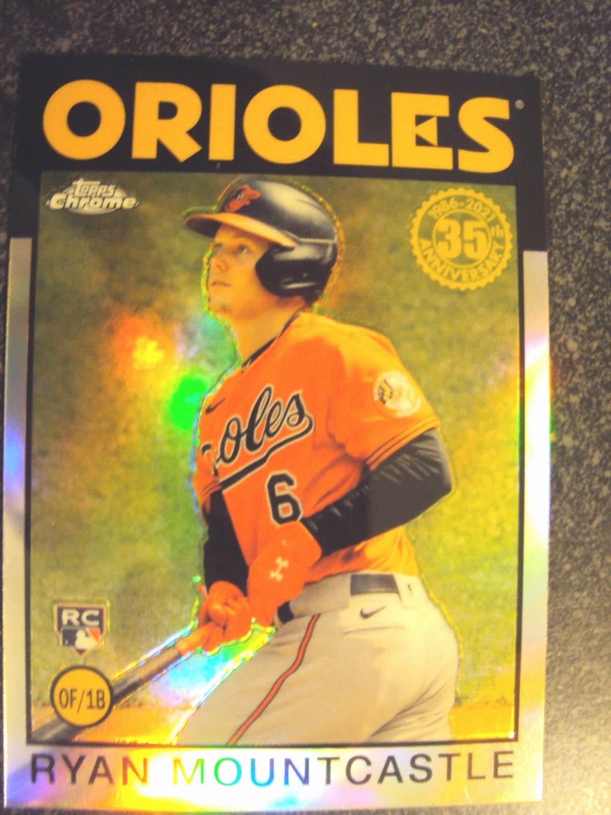 2021 Topps Chrome 35th Anniversary Ryan Mountcastle Baseball Card | eBay