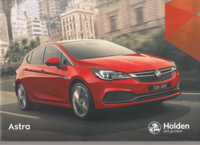 2016 HOLDEN BK ASTRA Range Australian Brochure Rebadged OPEL ASTRA R RS ...