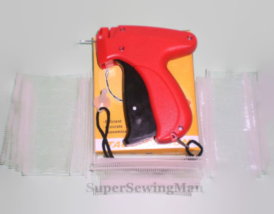 FINE CLOTHING GARMENT TAGGING TAGGER TAG GUN WITH 1000 PINS FASTERNERS ...