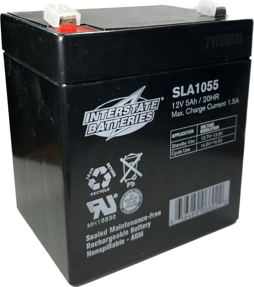 Leoch DJW12-4.5 Replacement Battery by INTERSTATE BATTERIES 12V 5AH ...