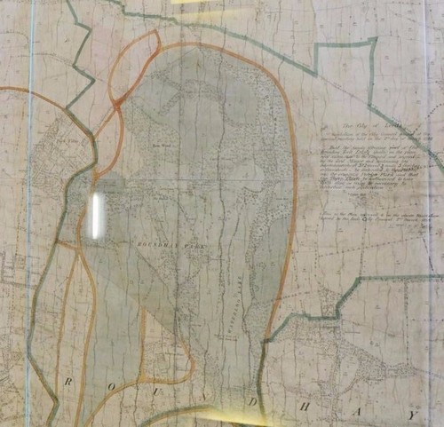 ROUNDHAY PARK LEEDS 1897 HUGE MAP DELINEATING DETAIL ESTATE AGENT DREAM ...