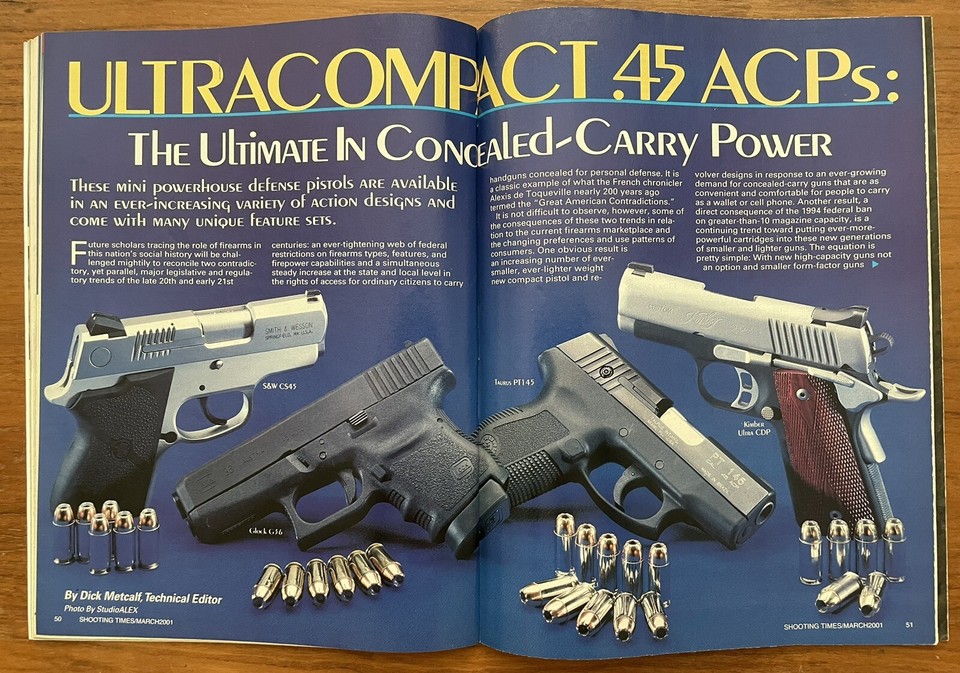 Shooting Times March 2001 Magazine Feat Glock G36 | eBay