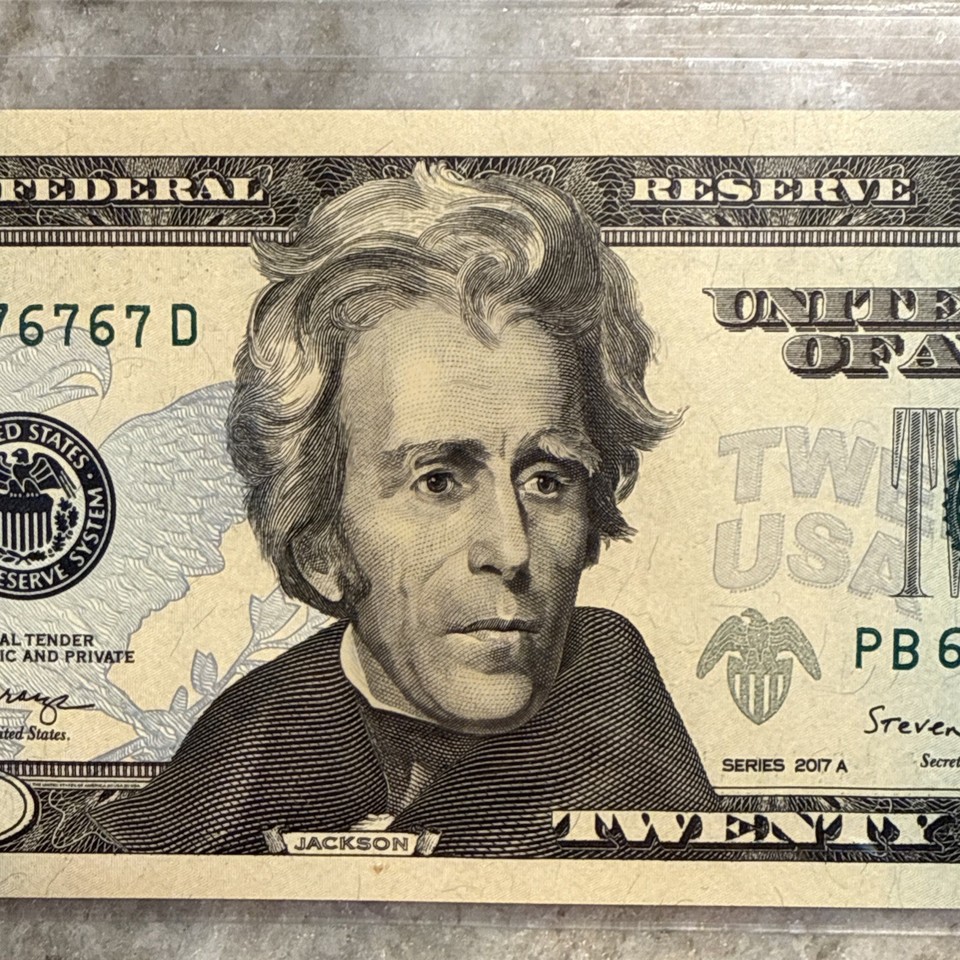 Wow! Gem! 67676767 Super Repeater Fancy Serial Number 2017A $20 FRN ...