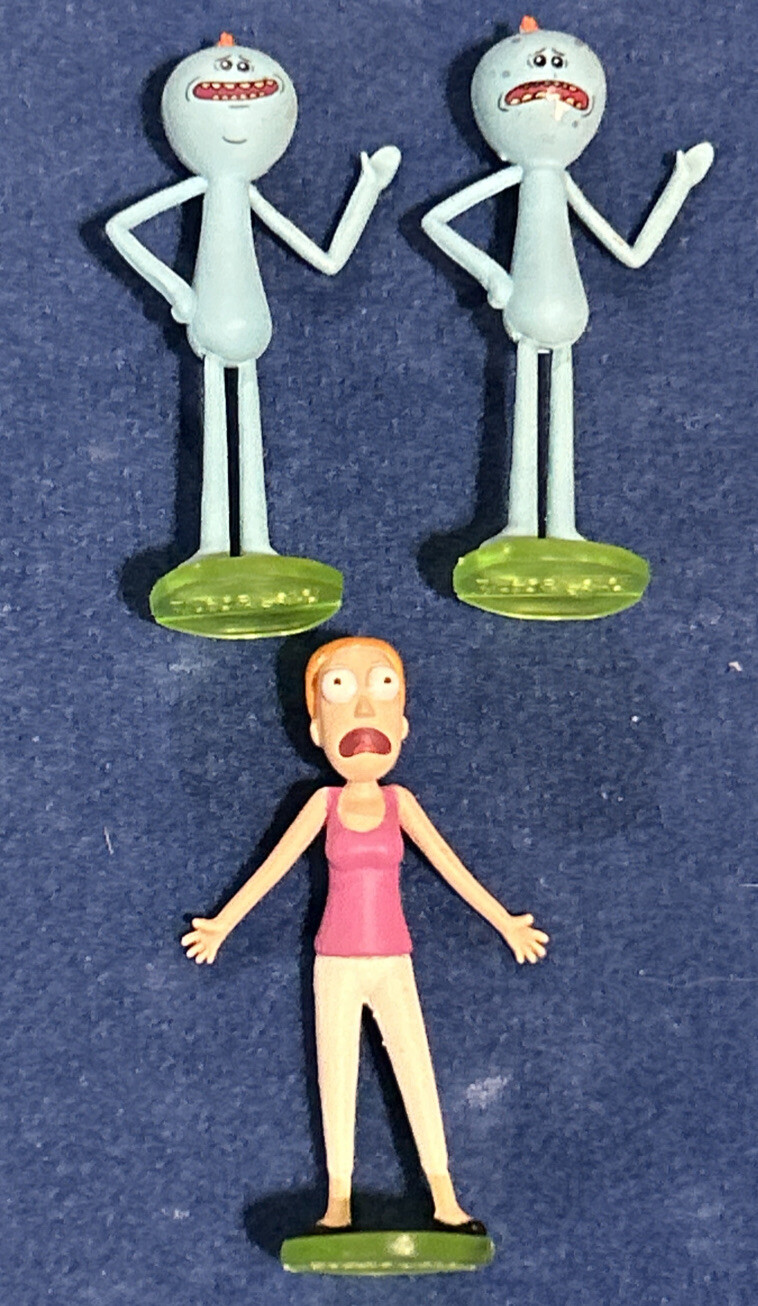 Jinx Rick & Morty Mr. Meeseeks Stressed Frown & Regular Summer Lot Mini ...