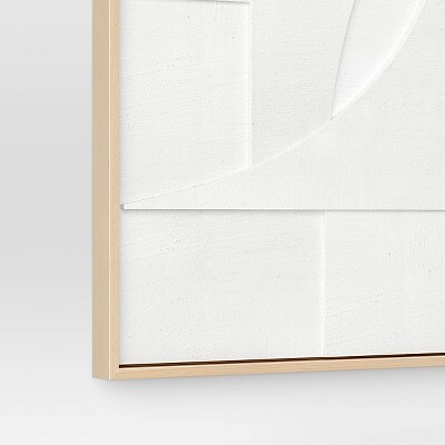 24" x 30" Dimensional II 3D Framed Wall Sculpture with Sand texture ...