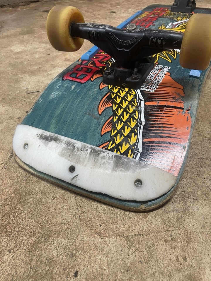 1988 Powell Peralta Caballero Cliver yellow Ban this Dragon blue stain ...