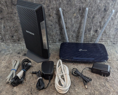 NETGEAR Nighthawk Cable Modem with Voice (CM1150) & TP-Link Archer C20 ...