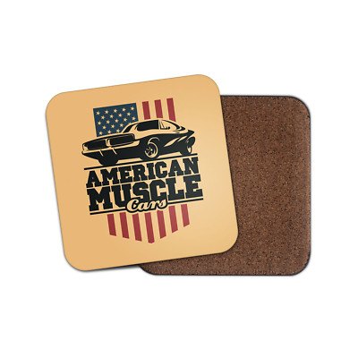 American Muscle Car Coaster - USA Vehicle Sports Dad Brother Son Fun ...