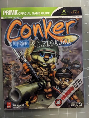 Conker Live & Reloaded Official Strategy Guide (Prima, 2005) XBox ...