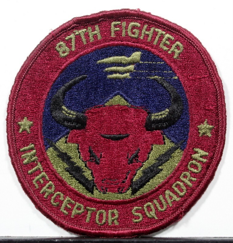 US Air Force 87th Fighter Intercept Squadron Large Subdued Badge ...