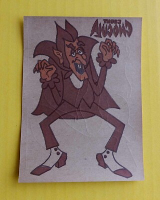 1970s Monster cereal box prize Count Chocula Iron On Sticker ...