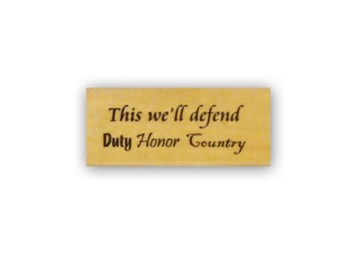 This we'll defend, duty, honor, country Mounted Rubber Stamp, military ...