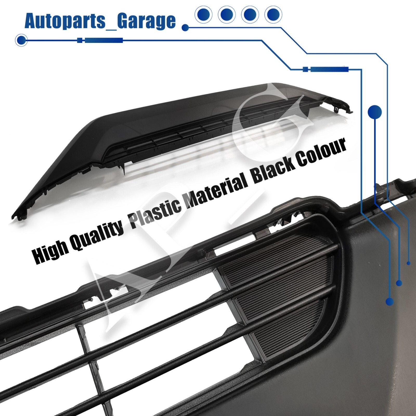 Fits 2019 2020 2021 2022 Toyota Rav4 Front Bumper Grille Lower Grill ...