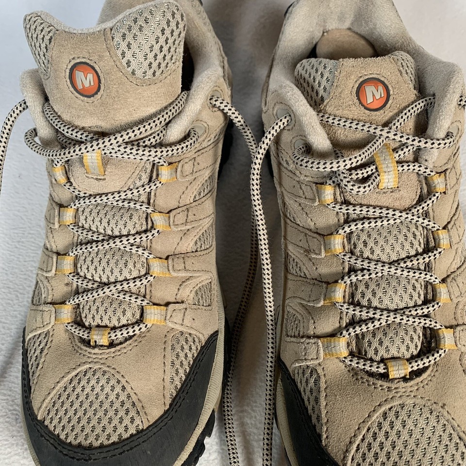 Merrell Moab Trail Shoes Women Size 9 Ventilator Hiking Sneakers Taupe ...