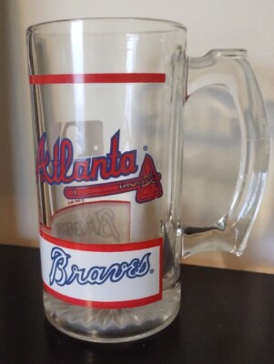 Vintage MLB Atlanta Braves Beer Glass Mug | eBay