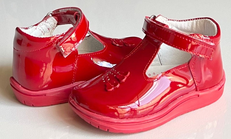Mary Jean Girl Red shoes #541/100%Leather /|Toddler/Little Girl/Big ...