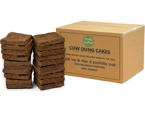 Organic Holy Indigenous Cow Dung Cake/Gobar ke Kande/Upale (400 Gm ...