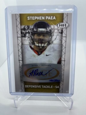 Stephen Paea 2011 SAGE HIT RC AUTO Gold SP /250 Rookie #A24 Oregon ...