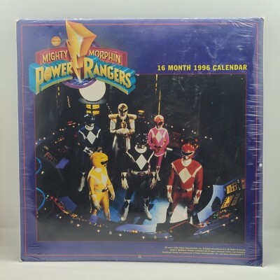 Vintage 1996 Mighty Morphin Power Rangers Calendar ~ BRAND NEW & SEALED ...