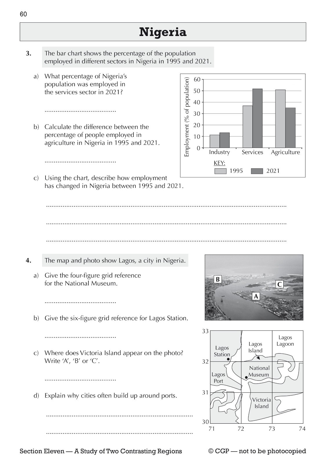 KS3 Years 7-9 Geography Workbook with | Grelly UK