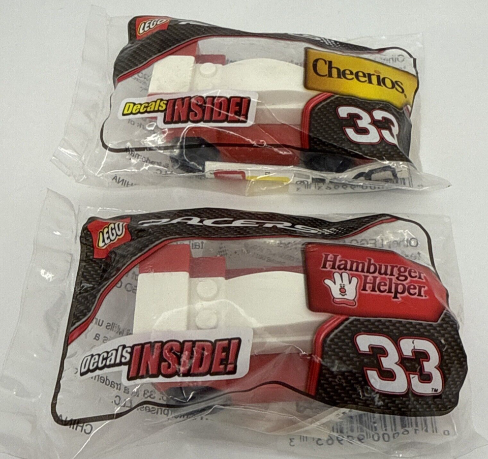 LEGO Racers-Promo Cheerios Hamburger Helper - 2 Sealed Sets - Racing ...