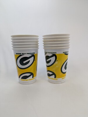 Vintage Green Bay Packers NFL Dixie Cups Lot 1990s Drinking Plastic ...