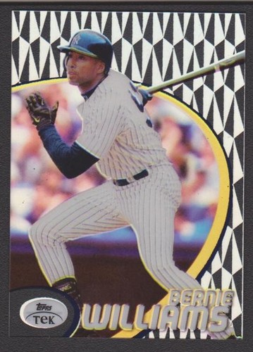 1998 TOPPS TEK CARD #7 BERNIE WILLIAMS PATTERN #52 SET BREAK SINGLES ...
