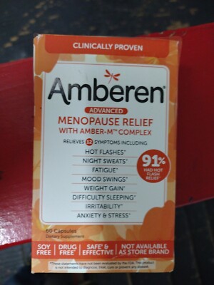 Amberen Menopause Relief Capsules 60-Count 899234011018 | eBay