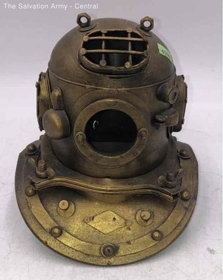 Brown Collectible Mini Deep Sea Desk Home Decor Diving Helmet | eBay