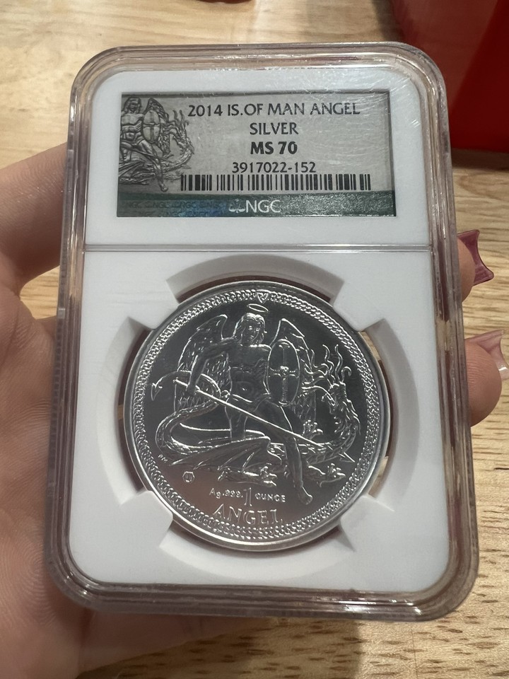 2014 IS Of Man Angel Silver MS70 NGC Angel 1oz Silver, FREE SHIPPING | eBay