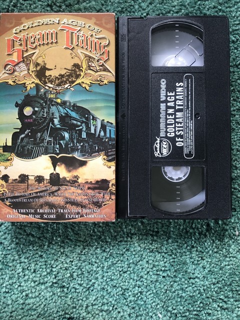 Golden Age of Steam Trains VHS Movie Video Archival Railroad Film ...