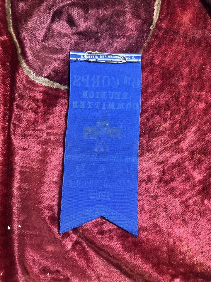GAR 1902 WASHINGTON DC CIVIL WAR VETERANS REUNION RIBBON | eBay