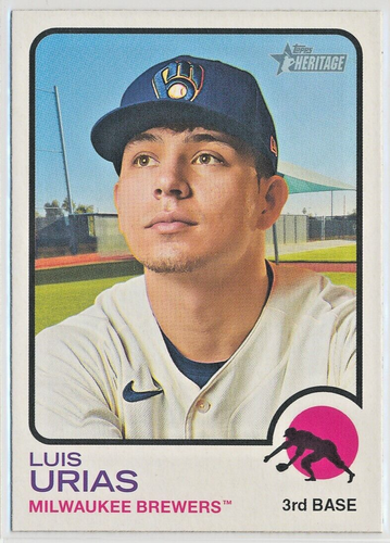 2022 Topps Heritage - Luis Urias - Milwaukee Brewers - Base - #7 | eBay