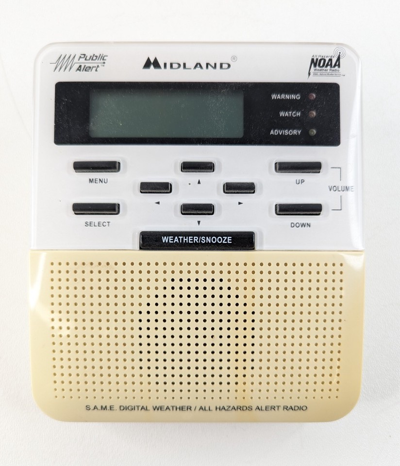 Midland Weather Alert Radio Storm Warning NOAA Alarm Tornado Hurricane ...