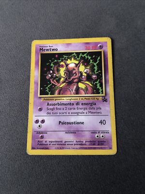 MEWTWO PROMO BLACK STAR 14 Italiana Near Mint Nm Rara 70pv | eBay