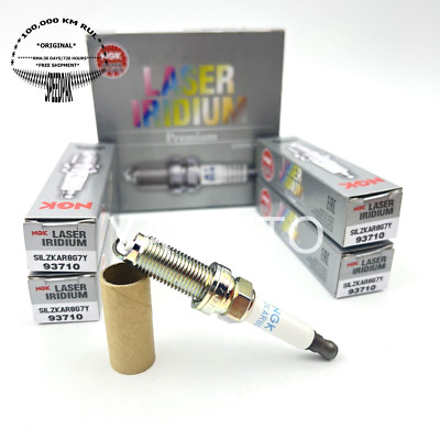 4xGenuine NGK Spark Plugs 93710 LR091617 SILZKAR8G7Y For LAND ROVER ...