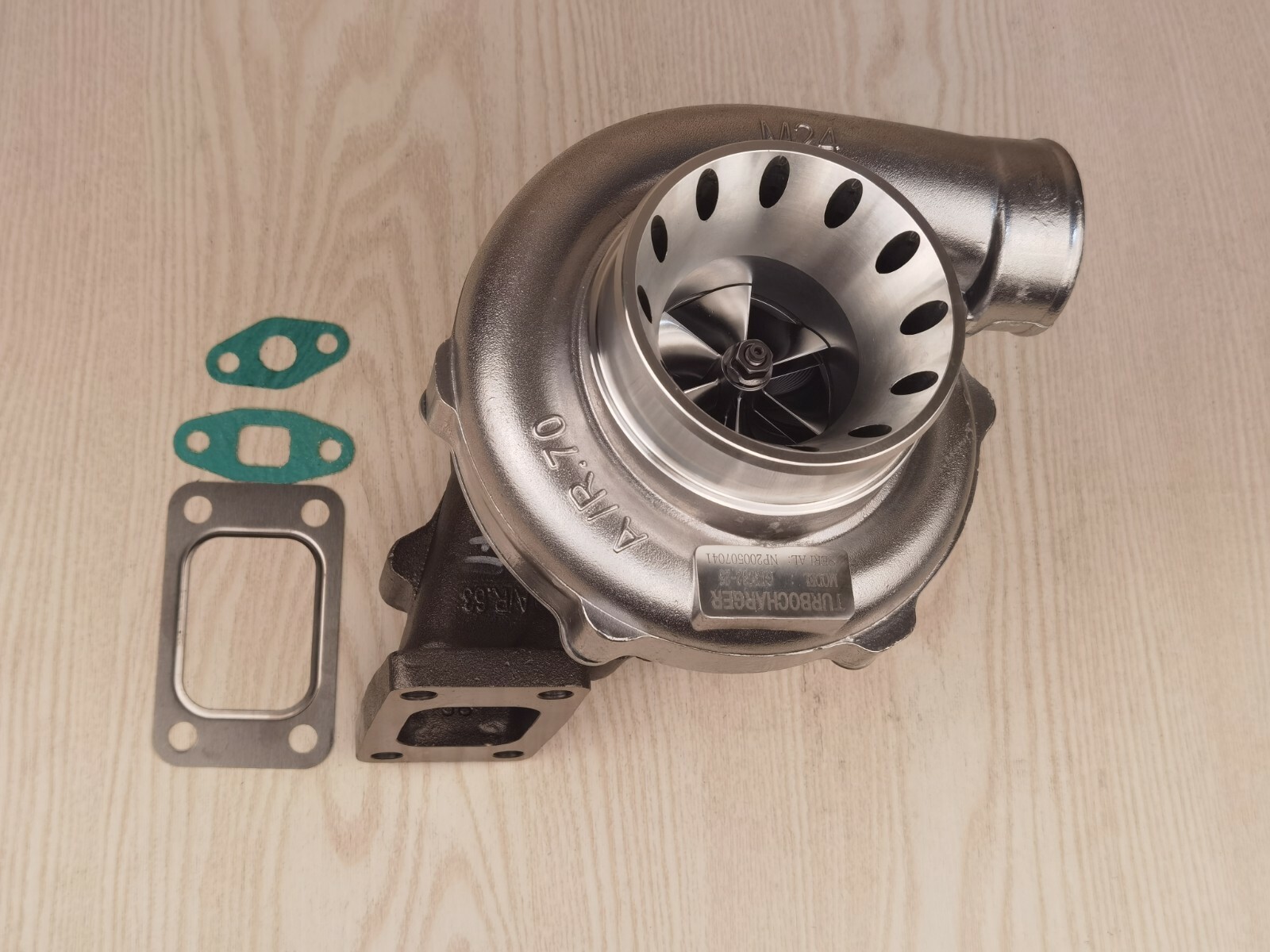 billet Turbocharger GT30 GT35 T3/T4 T04E T3 .63 A/R Turbine A/R .70 ...