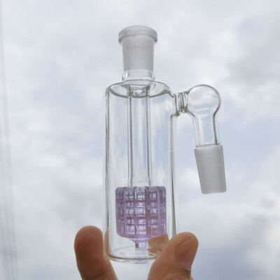 14mm Ash Catcher Purple 90 Degree Glass Water Bong 90° Thick Pyrex ...