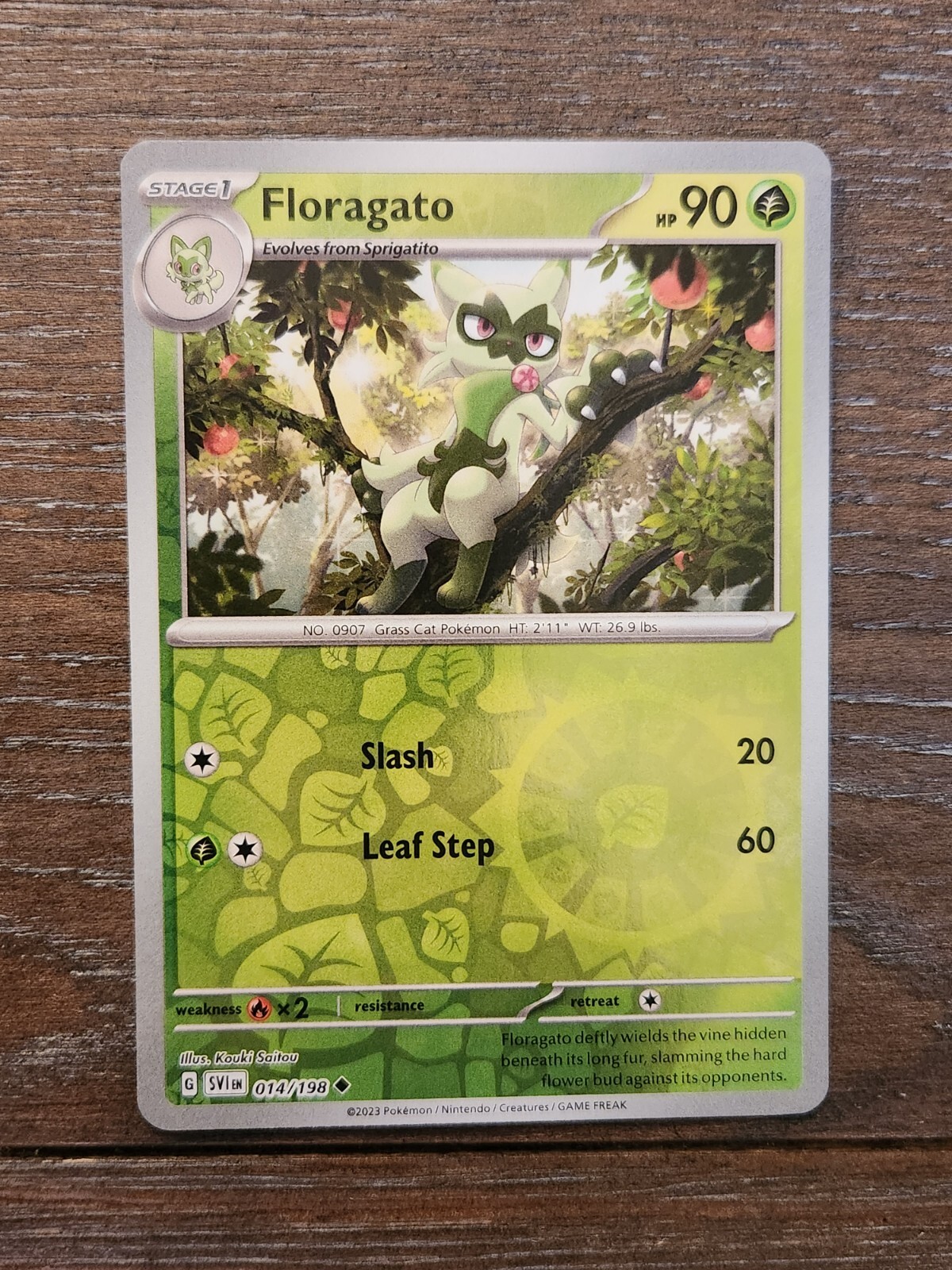 Floragato 014/198 SV1 Scarlet & Violet Reverse Holo Starter Pokémon ...