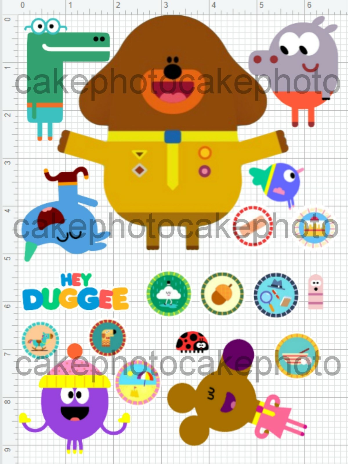 HEY DUGGEE EDIBLE ICING CAKE IMAGES / UNCUT OR PRE-CUT | eBay UK