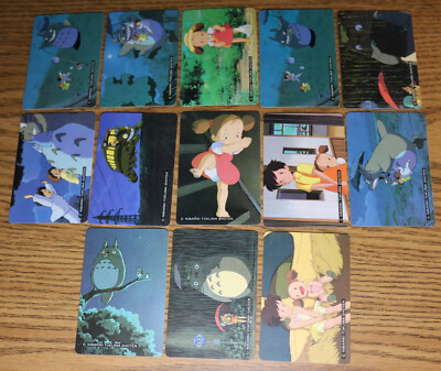 My Neighbor Totoro Trading Card Lot of 13 - Nibariki Tokuma Shoten ...