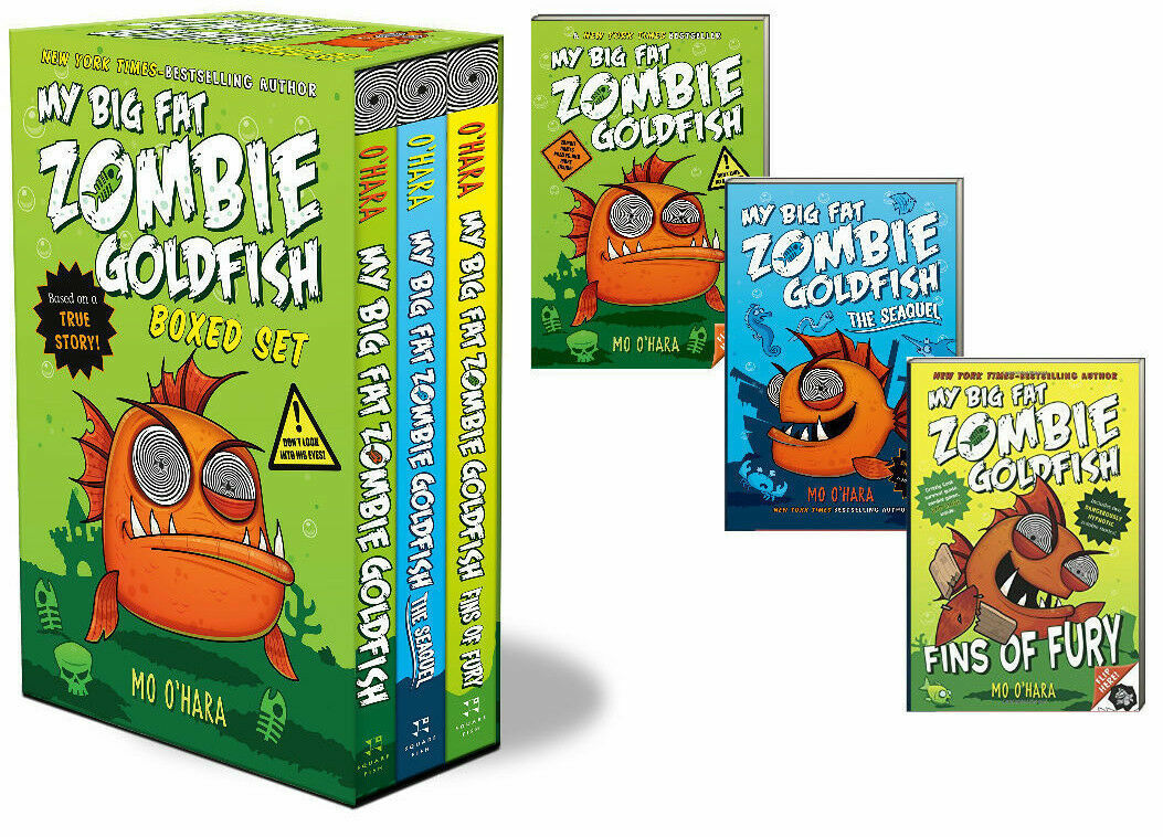 My Big Fat Zombie Goldfish 1-3 SeaQuel, Fins of Fury by Mo O'Hara (Box ...