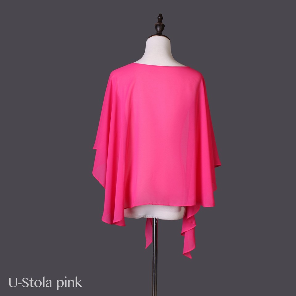 U-Form Stola Schal Tücher Stolen Hochzeit Freizeit Party chiffon Trends ...