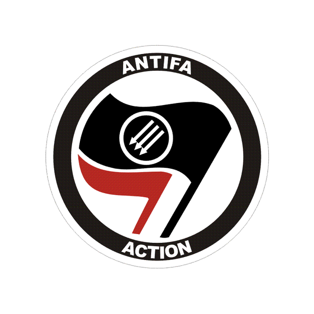 ANTIFA ACTION Flags Symbol Anti Fascism Sticker Decal 5"x5" | eBay