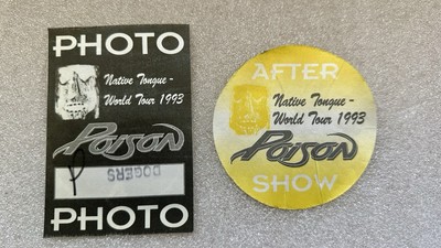 Set Of Two backstage passes from Poison's 1993 "Native Tongue" World ...