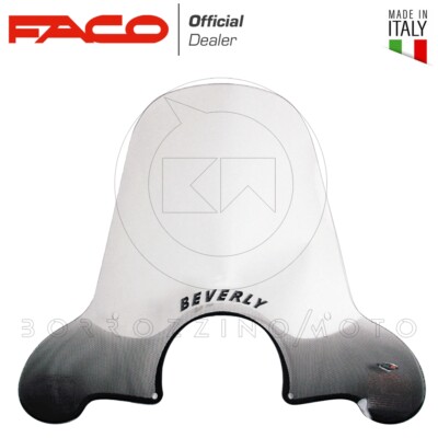 22431 SCHERMO PARAVENTO FACO + ATTACCHI PIAGGIO BEVERLY 300 TOURER 2008 ...