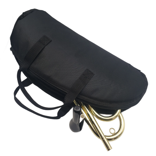 Regiment Bugle-Brass-Key of G/F-Padded Case-Quality 7C Silver Plated ...