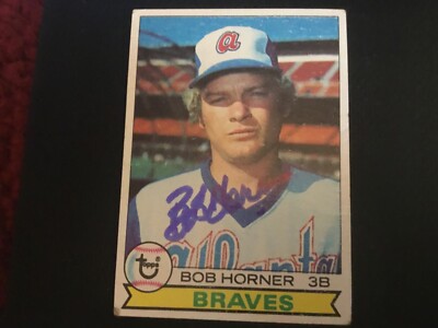 Autographed 1979 Topps Bob Horner rookie. #AB | eBay