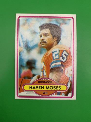 1980 Topps Haven Moses Denver Broncos #496 | eBay