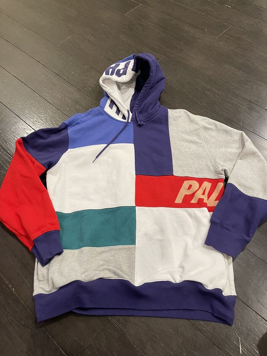 Palace Skateboard Patch Hoodie White Multi Size Large Palace Skateboard Patch Hoodie White Multi Size Large